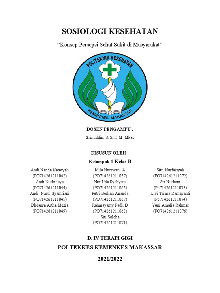 Sosiologi Kesehatan Pdf