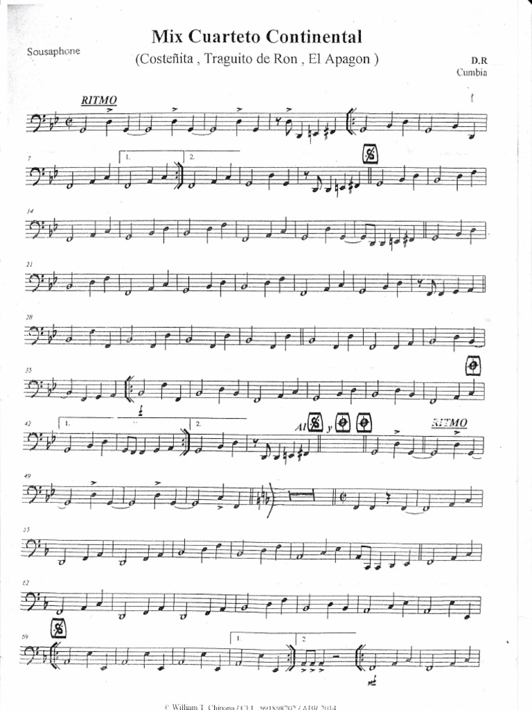 Mix Cuarteto Continental (Chipana) | PDF