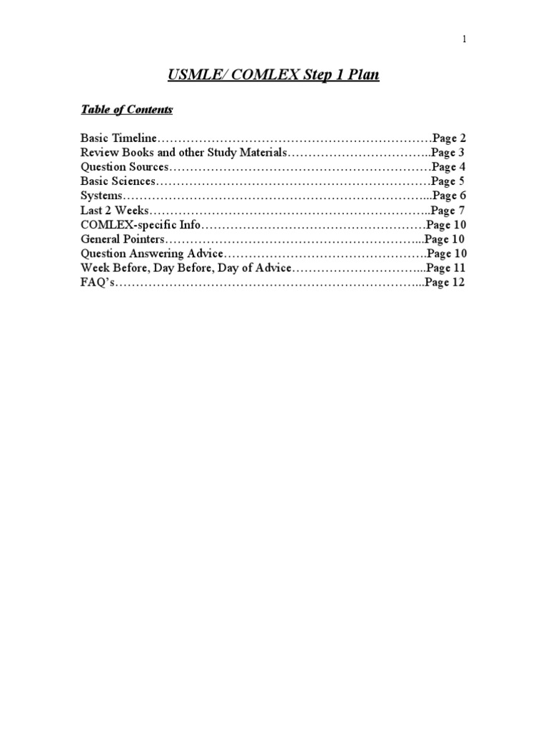 Usmle & Comlex Guide | PDF | Wellness