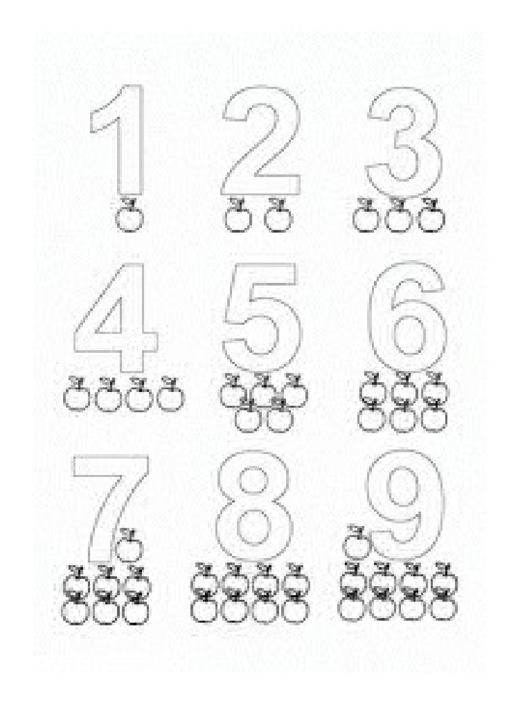 Numeros Del 1 Al 9 | PDF