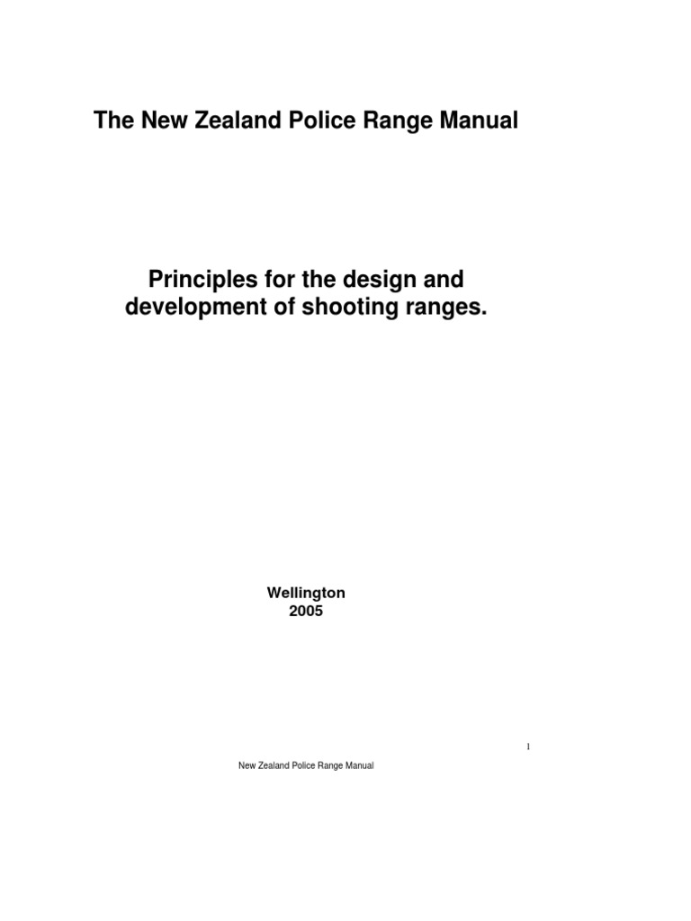 Principles For The Design and Development of Shooting Ranges of 05 ...