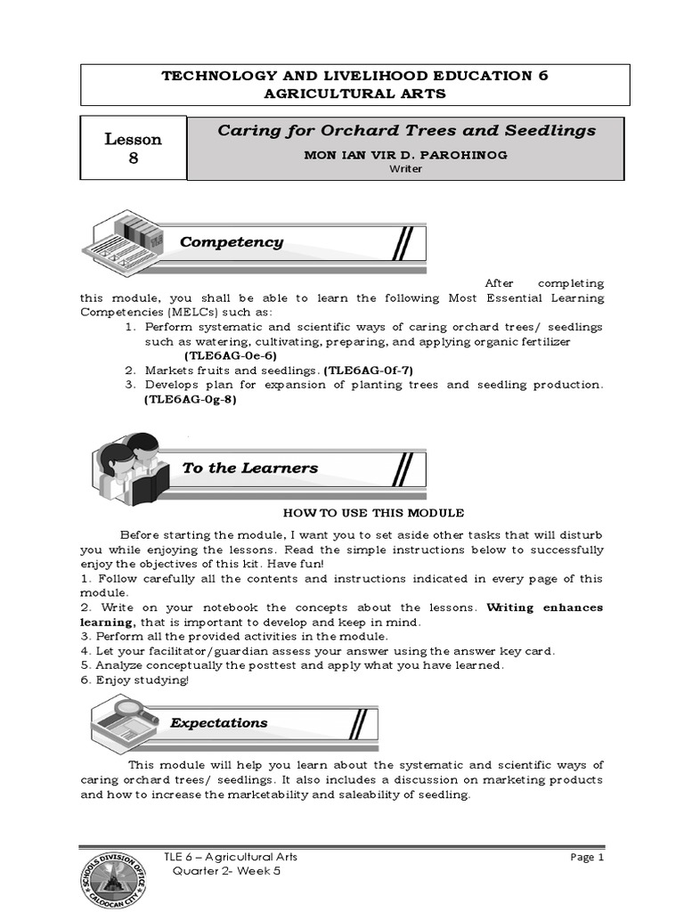 TLE 6 Agri Q2 Week 5 | PDF | Compost | Irrigation TLE 6 Agri Q2 Week 5 | PDF | Compost | Irrigation