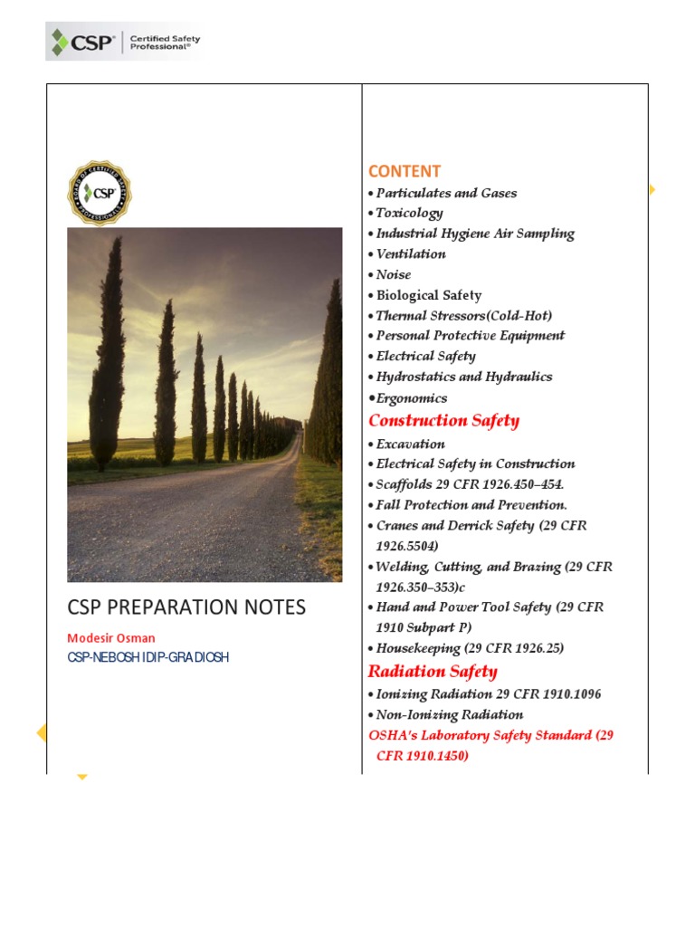 Osman: CSP Preparation Notes | PDF | Pressure | Gases