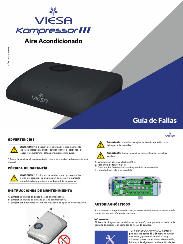 VIESA Kompressor III - Guía de Fallas - X6022.A197-0 | PDF | Conector ...