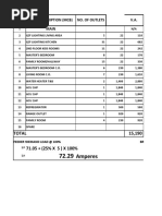 Schedule of Loads Excel | PDF | Electrical Wiring | Physical Quantities