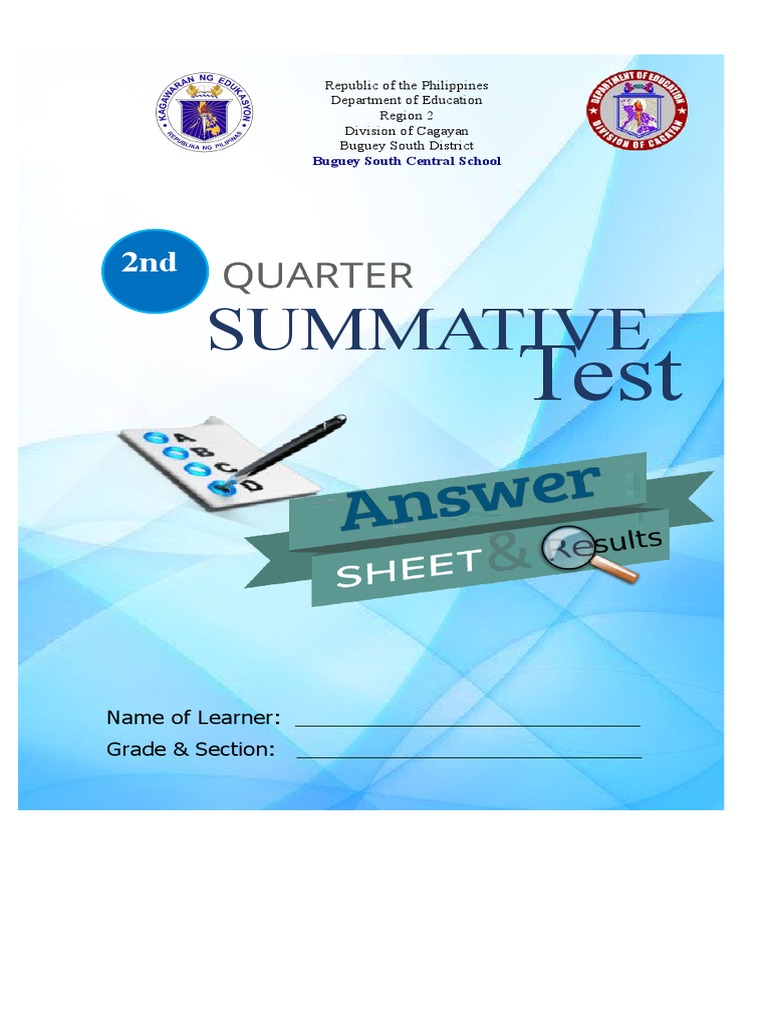 2nd Quarter - Summative - Test - 3-4 | PDF