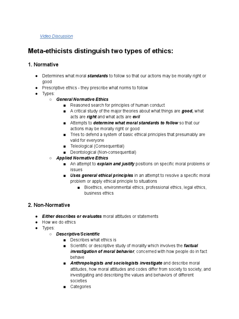 Types of Ethics | PDF | Morality | Applied Philosophy