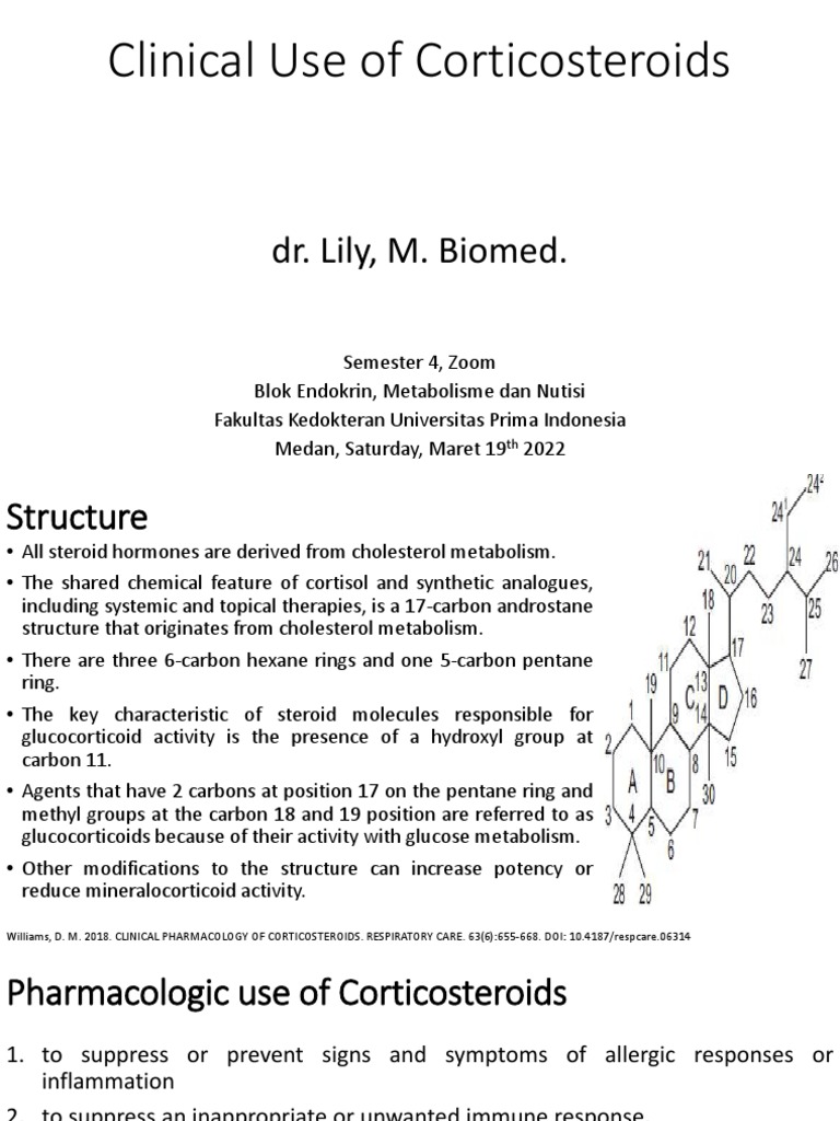 Clinical Use of Corticosteroids Explained | PDF | Glucocorticoid ...