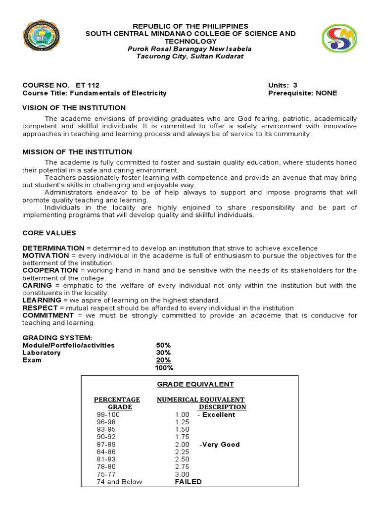 Module in Fundamentals of Electricity | PDF | Voltage | Electrical ...