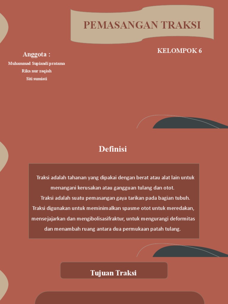 Pemasangan Traksi pada Pasien | PDF | Sains & Matematika