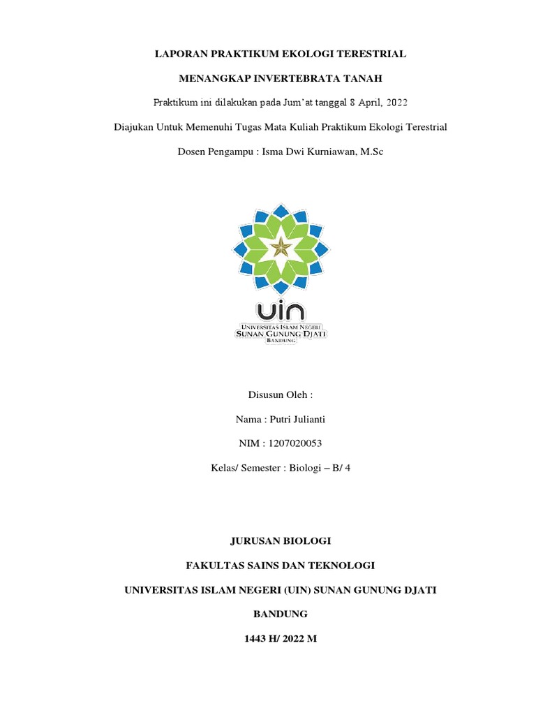 Laporan 2 Pitfalltraps | PDF