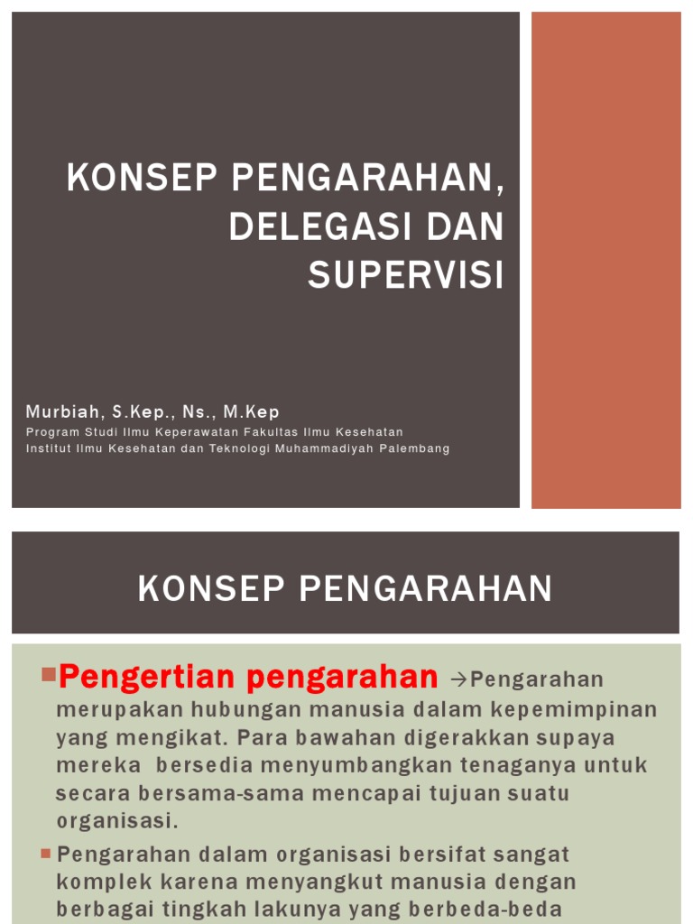 Konsep Pengarahan | PDF