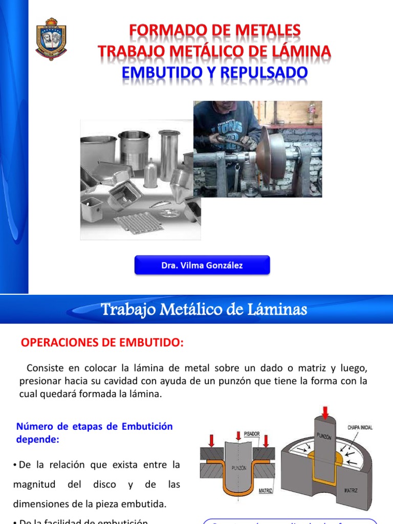 Proceso de Embutido y Repulsado Metálico | PDF | Ingeniería mecánica ...