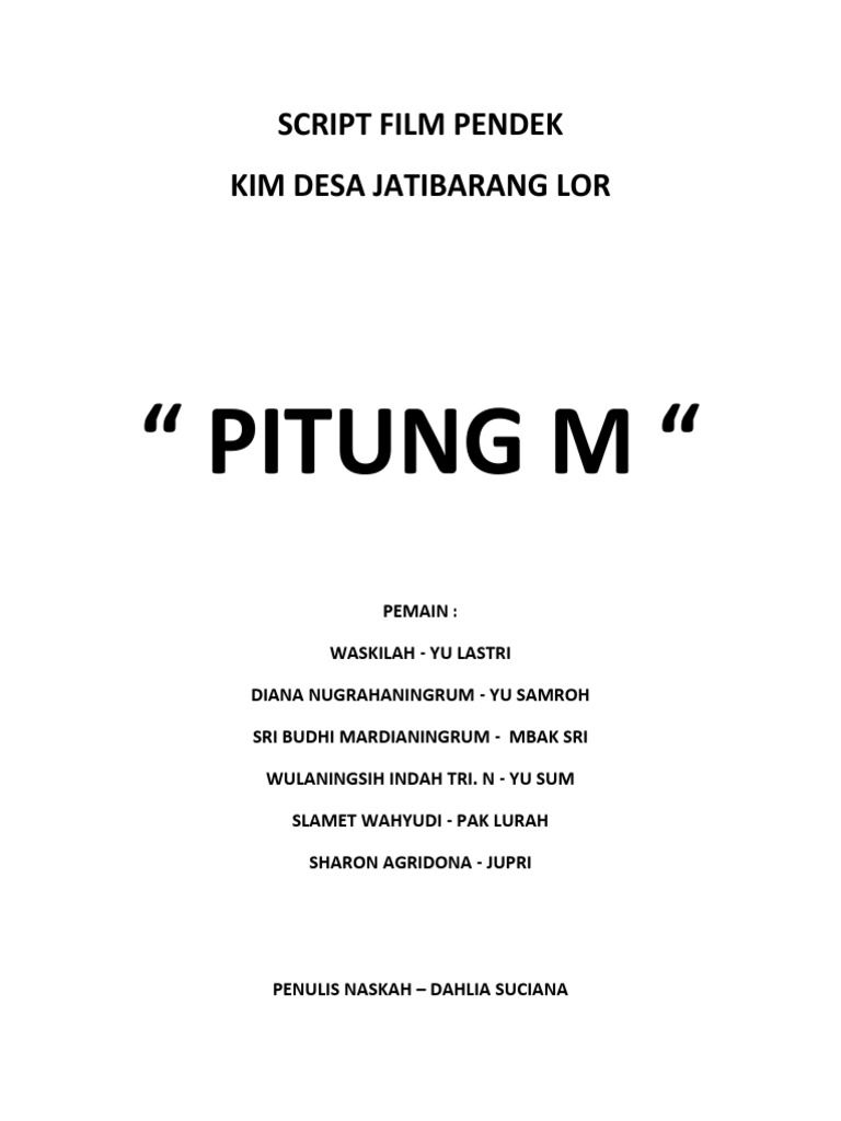 Script Film Pendek 7M | PDF