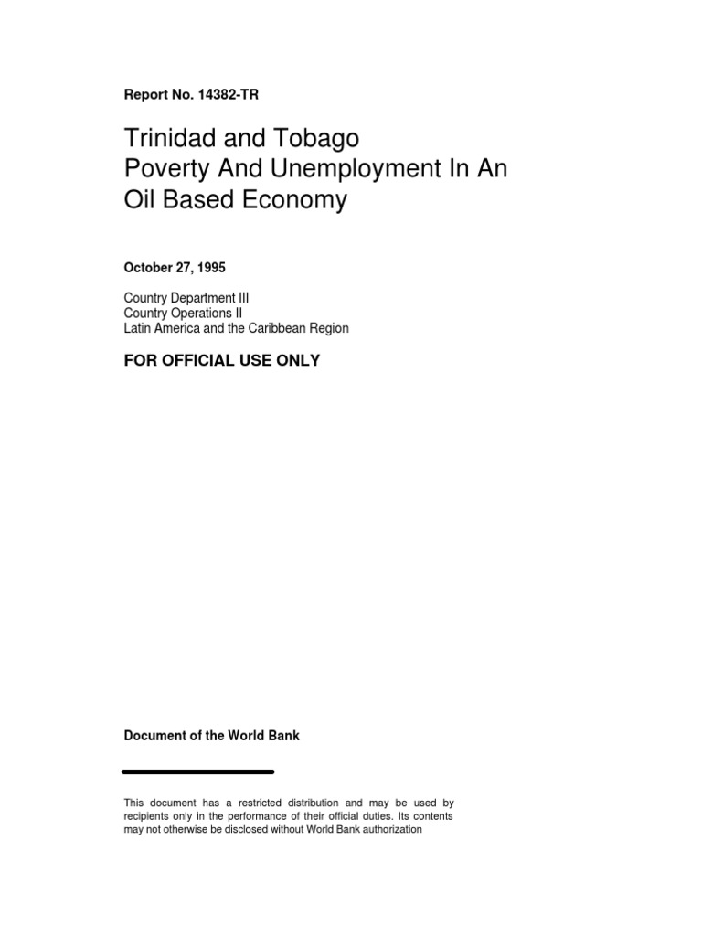 Poverty and Unemployment in Oil Based Economy | PDF | Unemployment ...