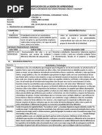 1° SESIÓN DE APRENDIZAJE DPCC (Propuesta) | PDF | Evaluación | Aprendizaje