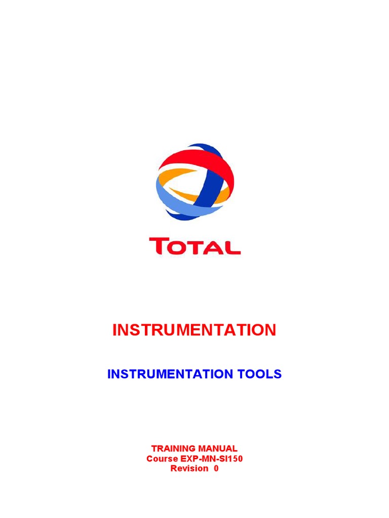 Instrumentation Tools Training Manual | PDF