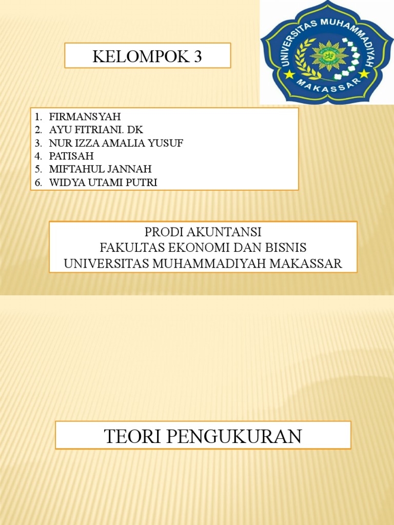 KLP 3 Teori Akuntansi | PDF | Bisnis | Pengelolaan Keuangan & Uang