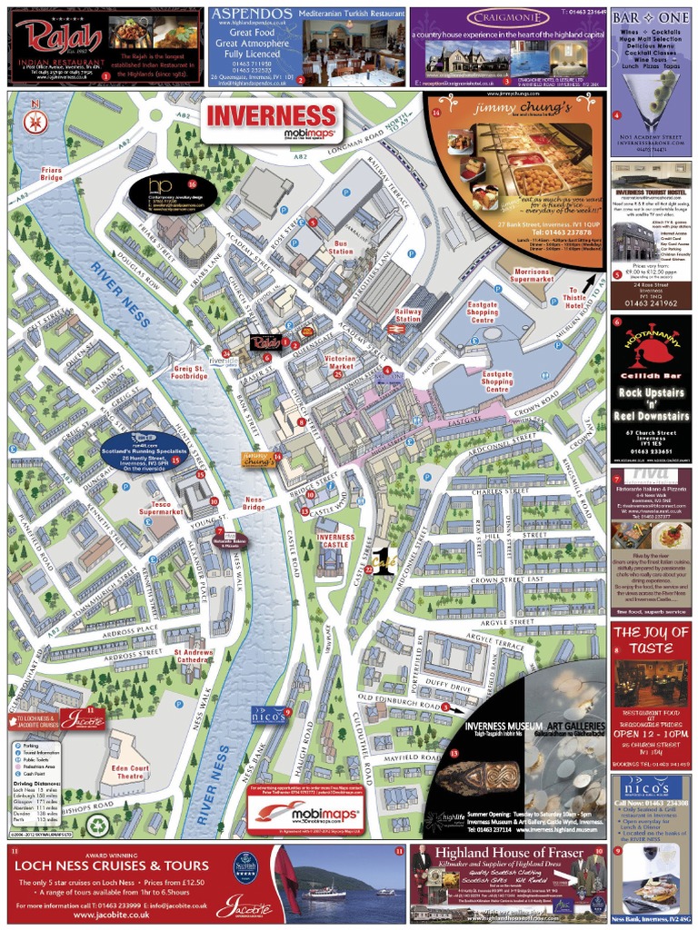 Inverness Map Courtesy of Mobimaps | PDF