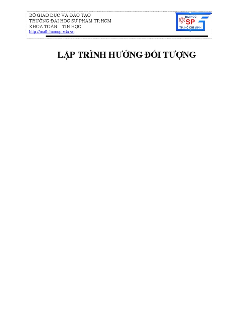 Bai Tap Lap Trinh Huong Doi Tuong C++ | PDF
