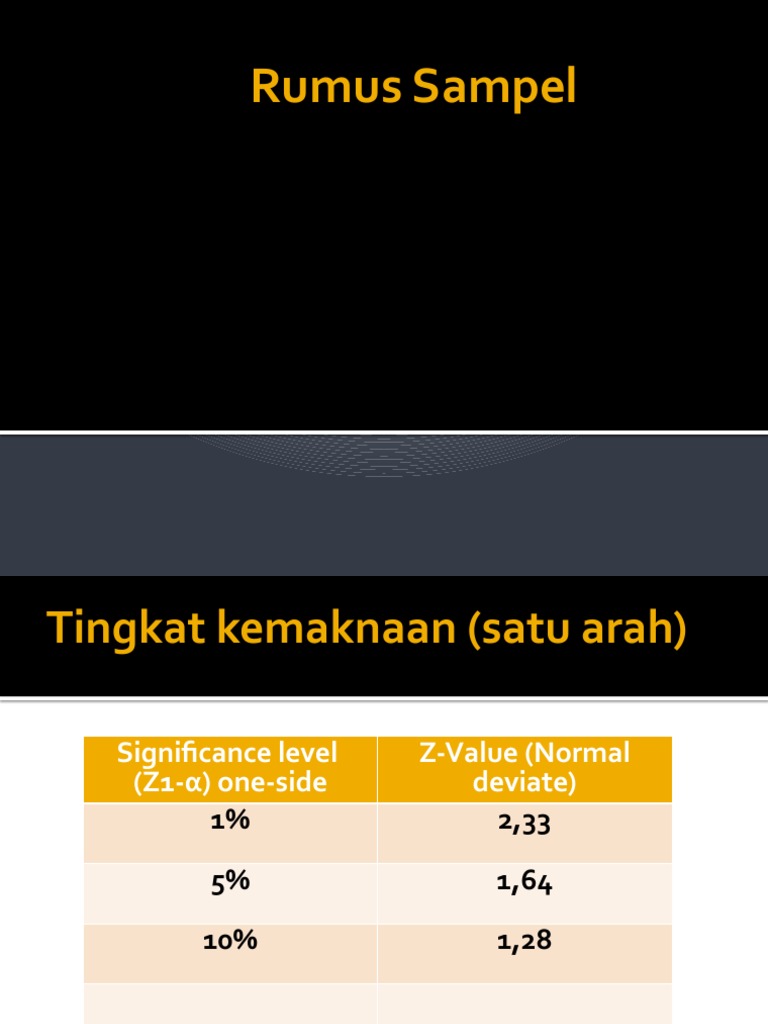 Panduan Besar Sampel Penelitian | PDF | Sains & Matematika
