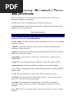 The Complete Mathematical Terms Dictionary | PDF | Fraction ...