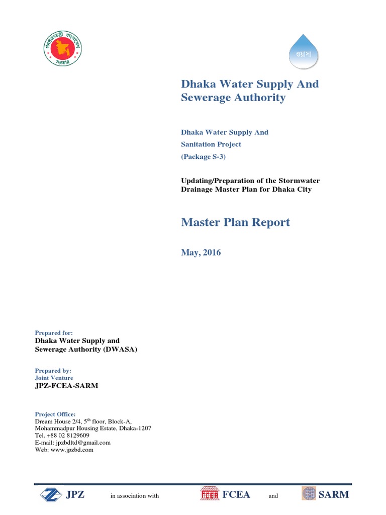 Drainage Master Plan | PDF | Stormwater | Water And Politics