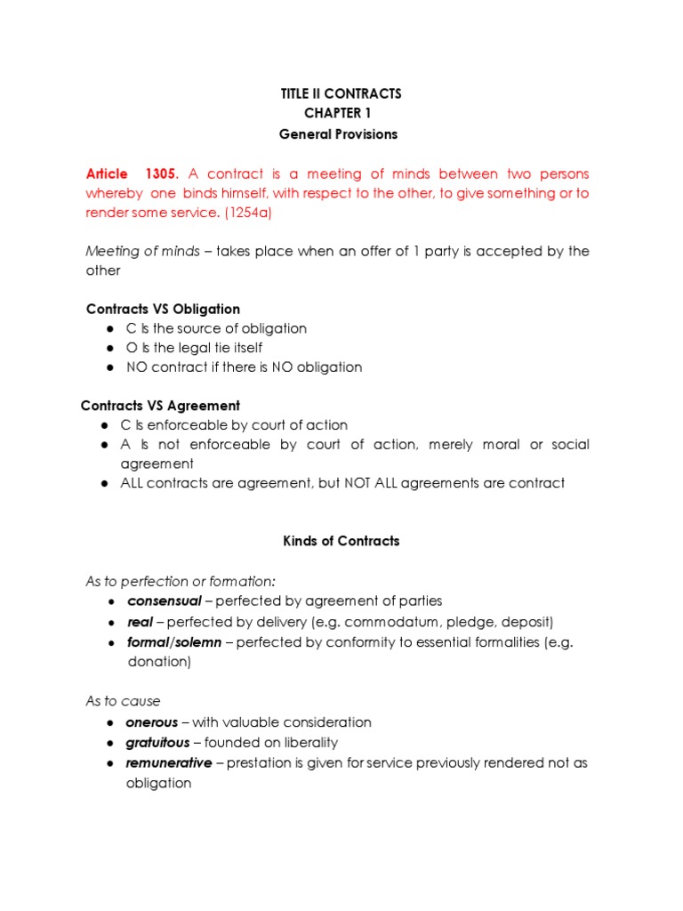 Title Ii Contracts | PDF | Guarantee | Private Law