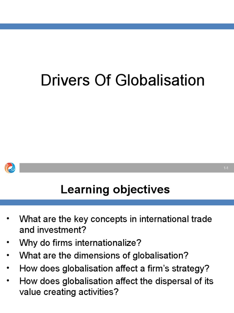 Drivers of Globalisation | PDF | Globalization | Internationalization