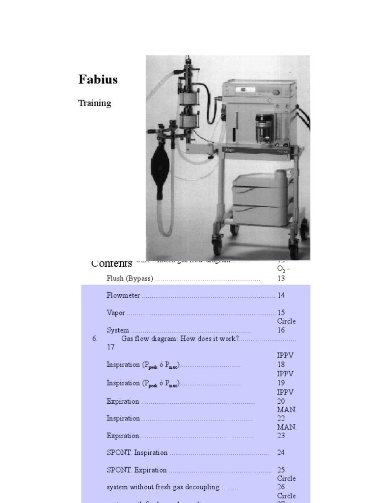 Fabius Ce Training | PDF | Respiration | Pulmonology