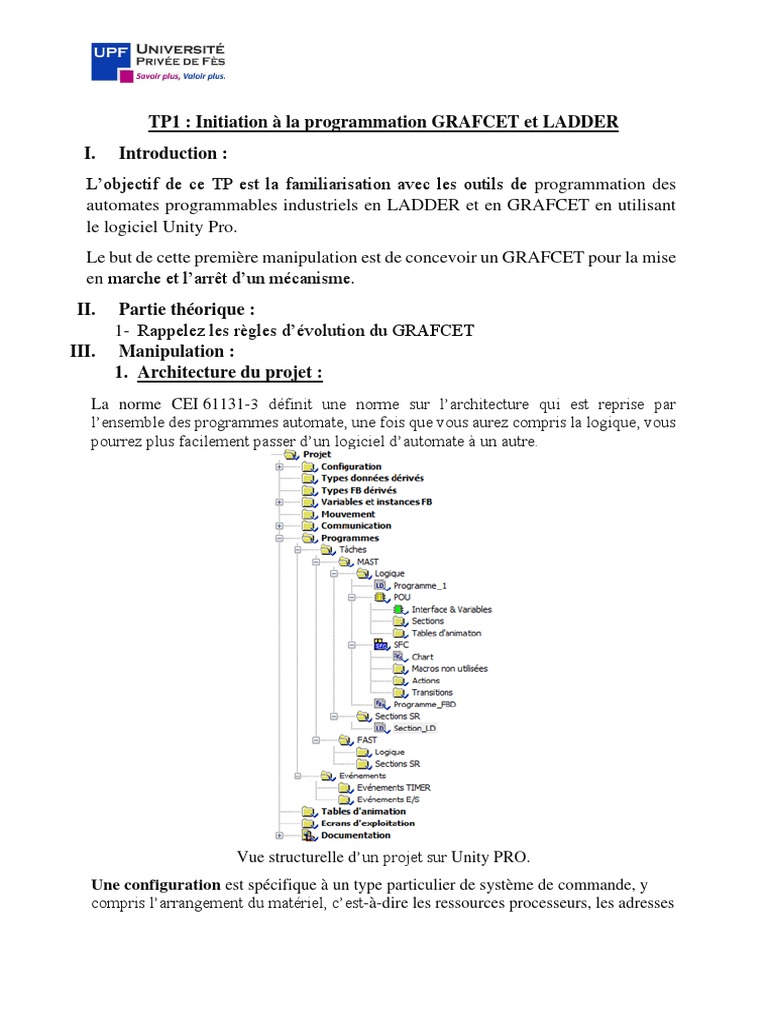 TP1 Grafcet Ladder | PDF
