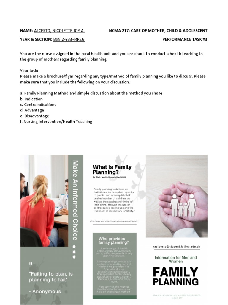 Performance Task #3 - Alcesto (BSN 2-Yb3-Irreg.) | PDF