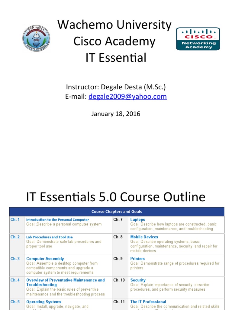 IT Essentials 5.0 Course Overview | PDF | Operating System | Laptop