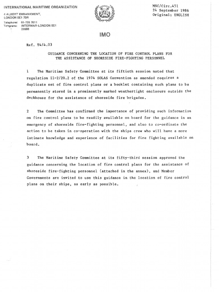 MSC 1-Circ 451 | PDF