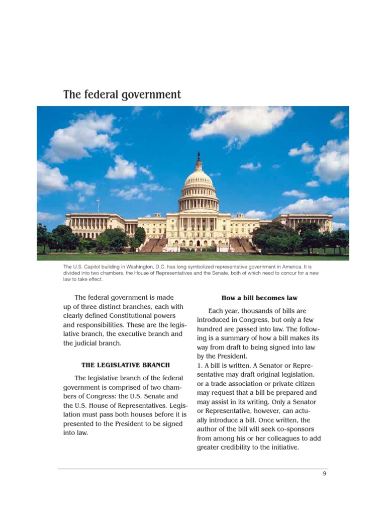 The Legislative Branch | PDF | United States House Of Representatives ...