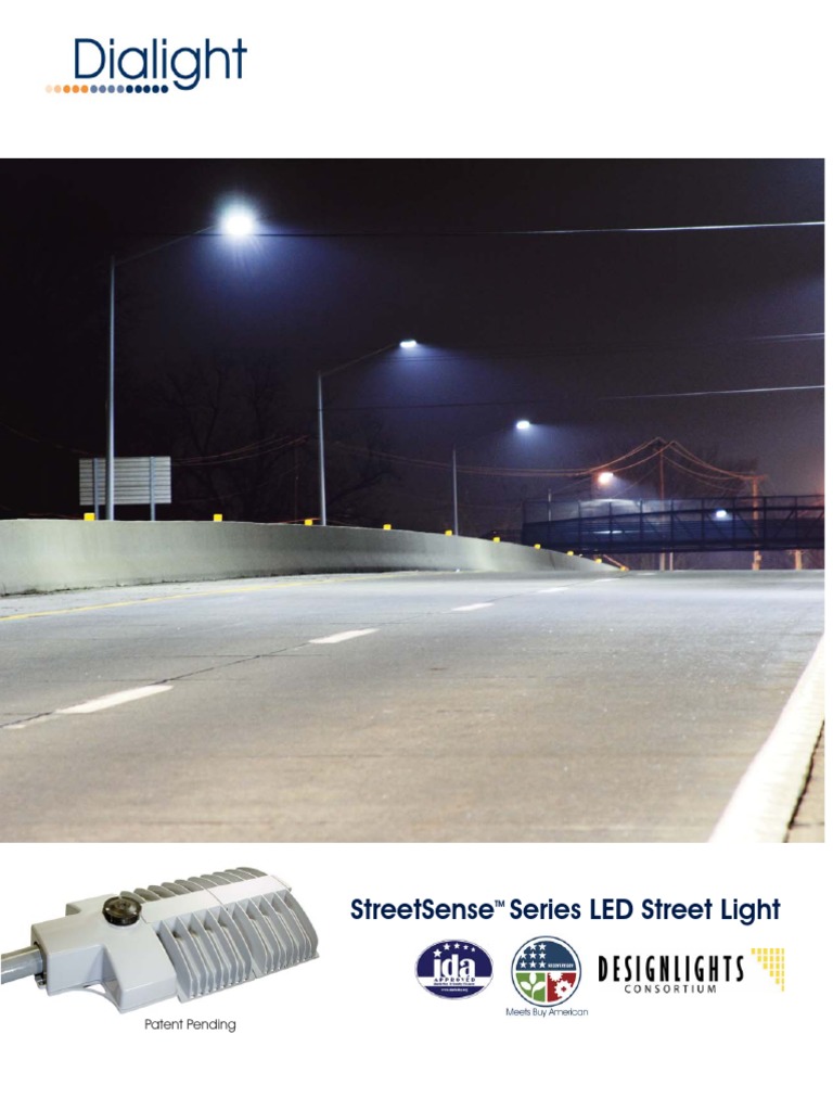Streetsense Series Led Street Light: Patent Pending | PDF | Light Emitting Diode | Street Light