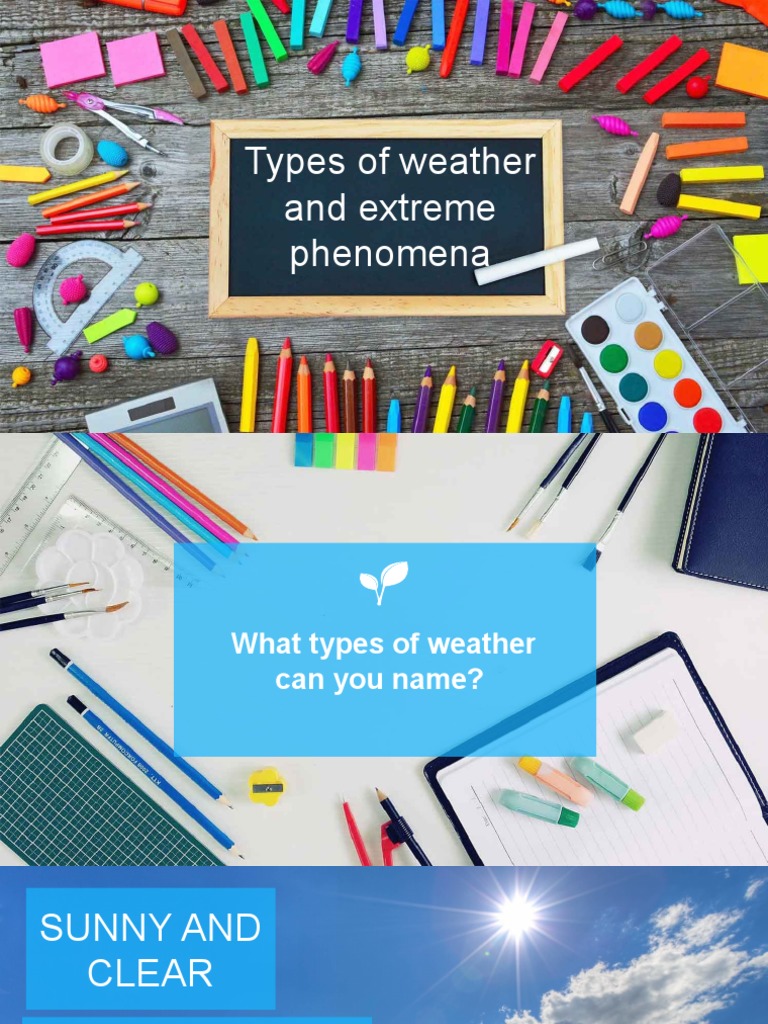 Types of Weather Phenomena Explained | PDF | Rain | Storms