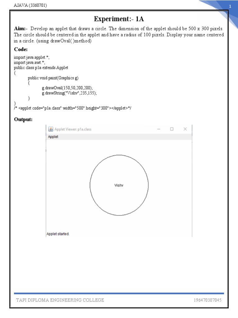 AJAVA 1 To 6 BW | PDF | Java (Programming Language) | Computer Engineering AJAVA 1 To 6 BW | PDF | Java (Programming Language) | Computer Engineering