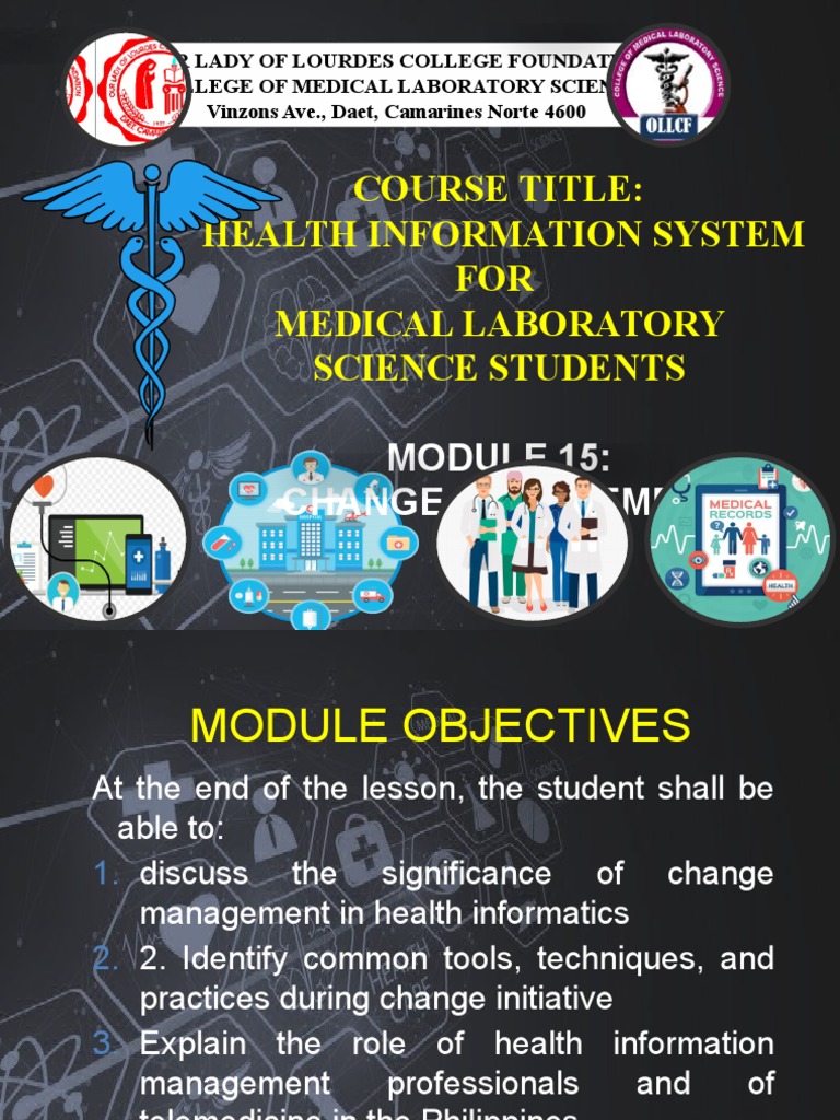 Course Title: Health Information System FOR Medical Laboratory Science ...