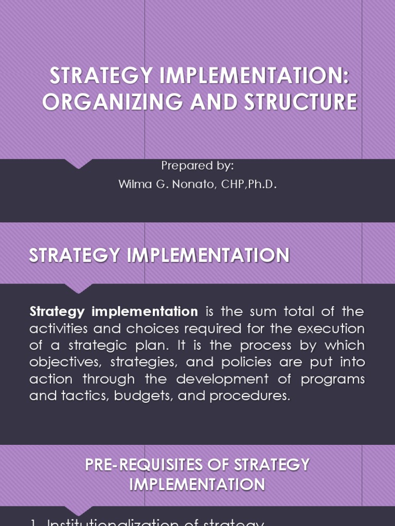 Implement Strategy Structure | PDF | Business | Economies
