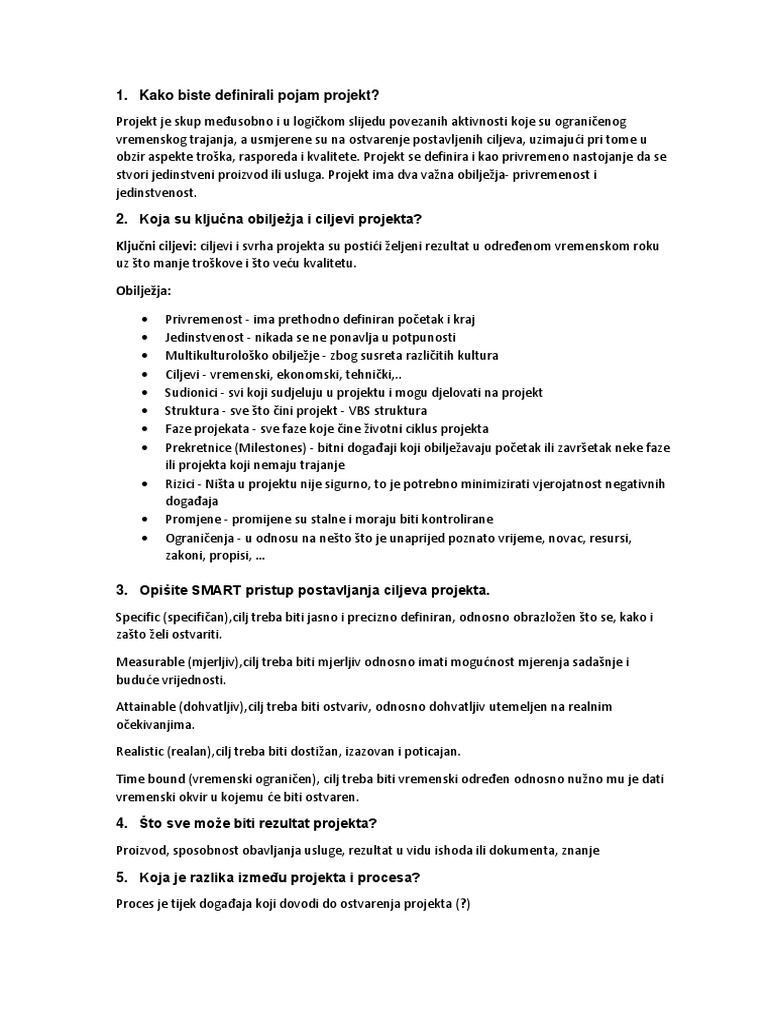 UP 1. Kolokvij Teorija | PDF