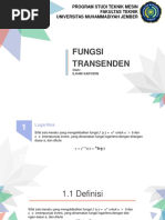 Sifat dan Grafik Logaritma Natural | PDF