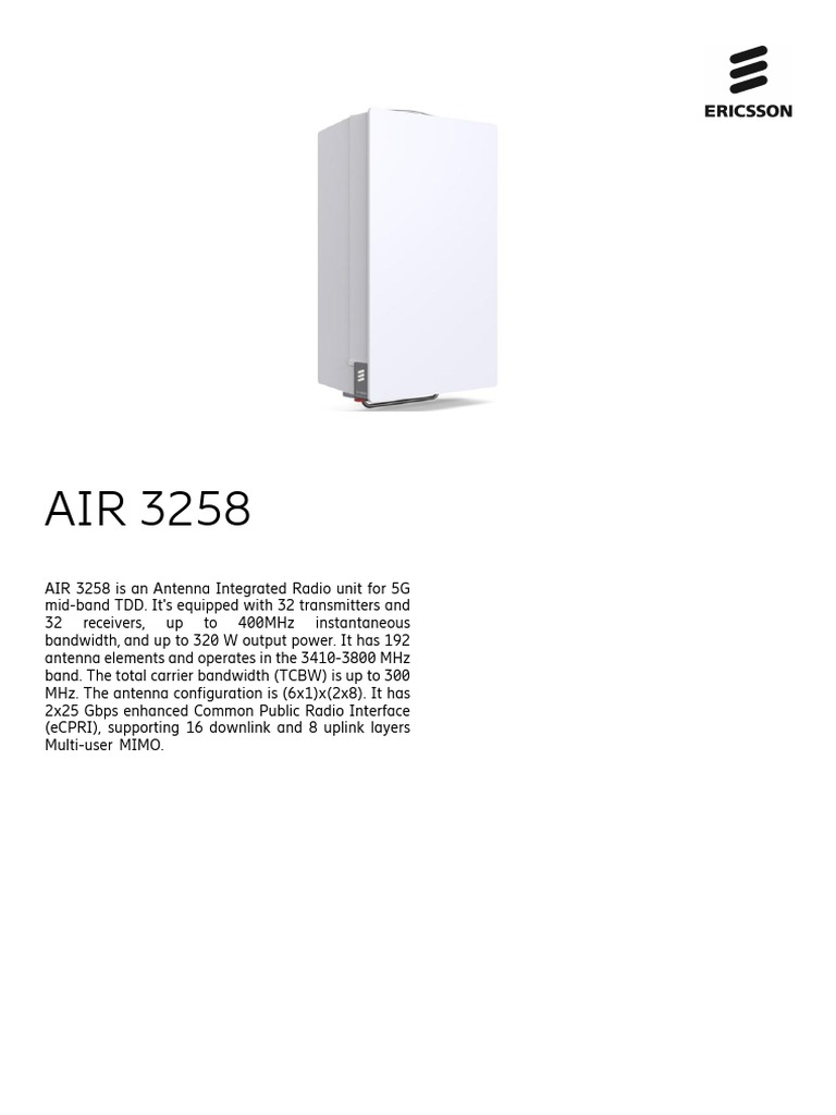 AIR3258 Datasheet | PDF | Electronics | Radio