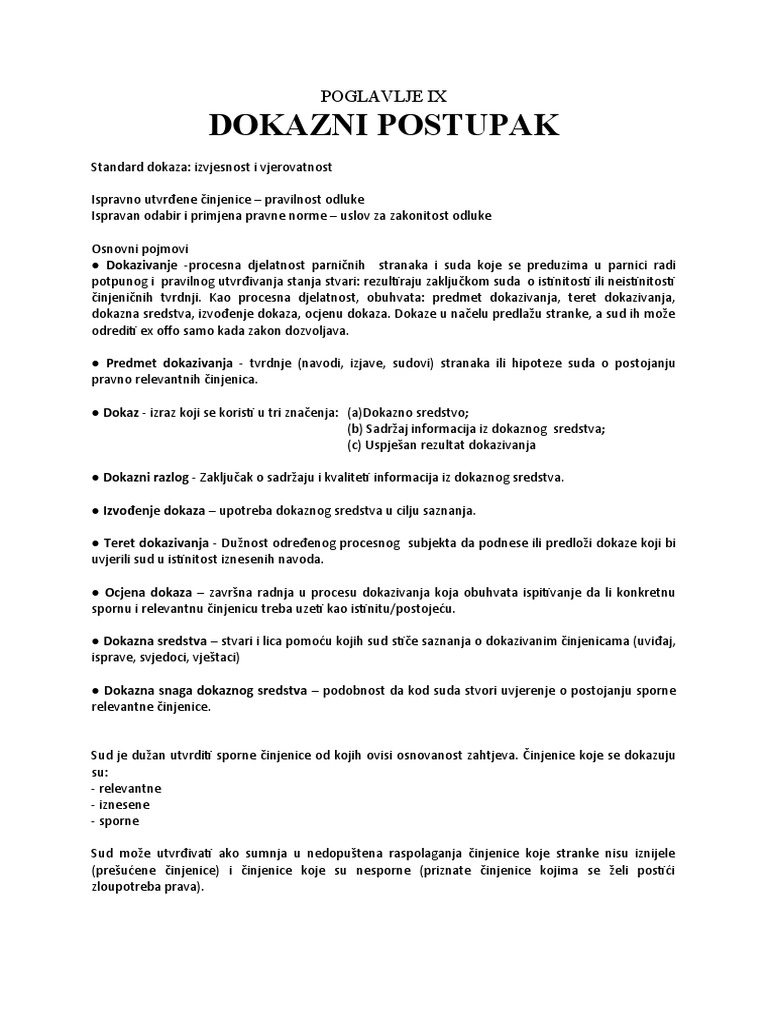 6 Skripta Građansko Procesno Pravo | PDF