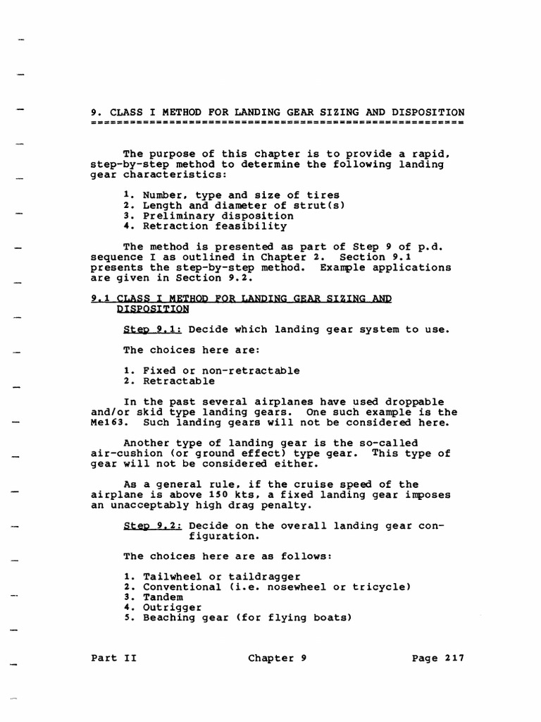 Roskam Landing Gear Sizing | PDF | Landing Gear | Aircraft