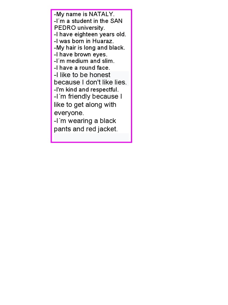 Physical Appearence - NATALY MORALES | PDF | Poetry