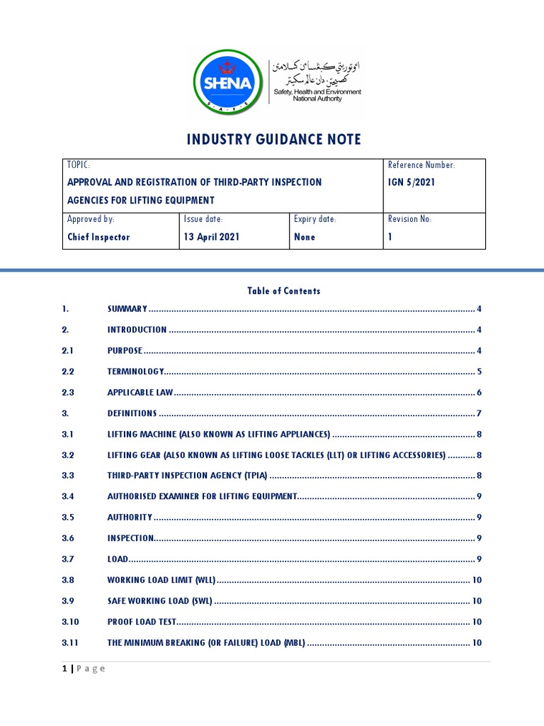 Approval and Registration of Third-Party Inspection Agencies For ...