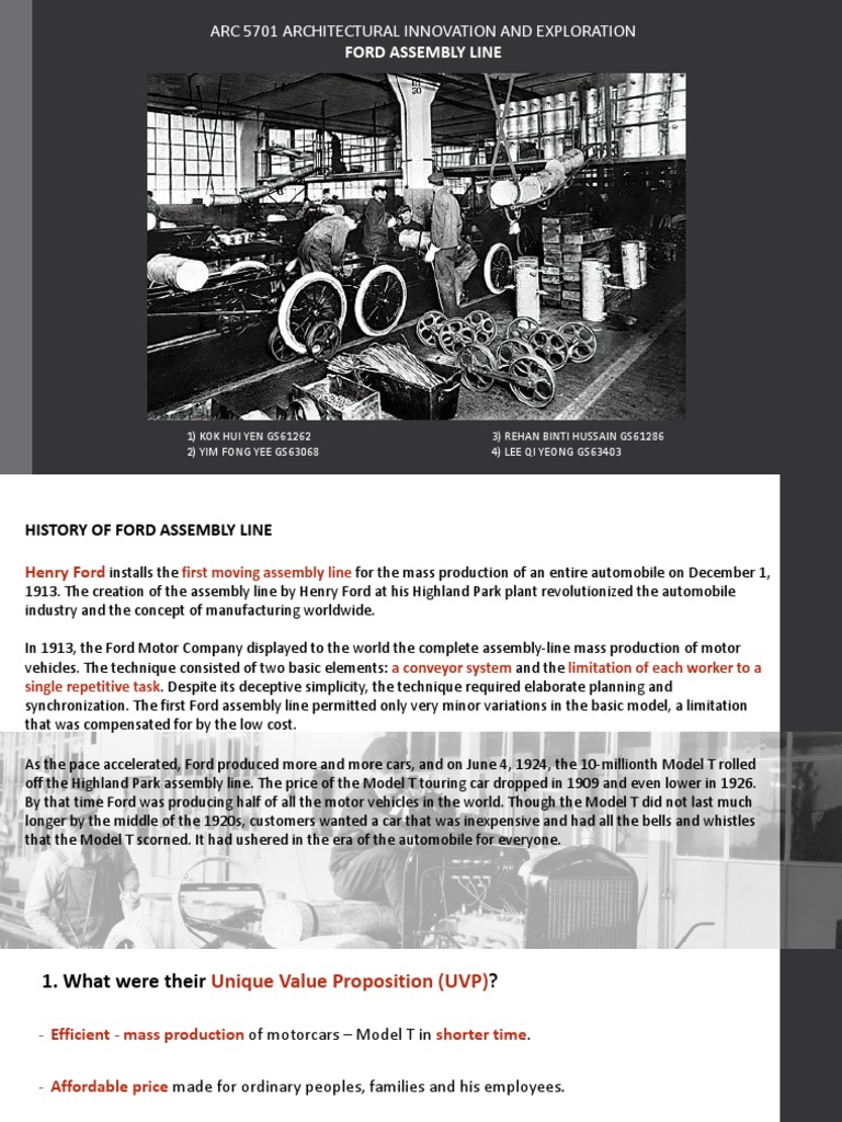 Revolutionizing Automobile Production: Henry Ford's Assembly Line ...
