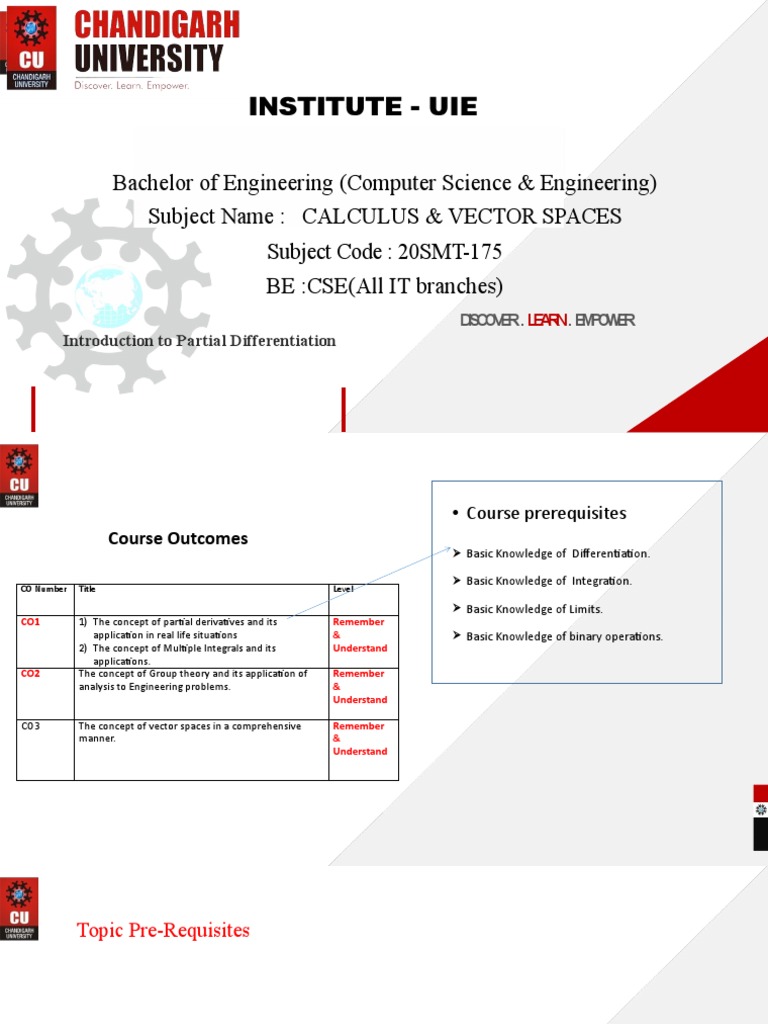 Understanding Partial Derivatives and Vector Spaces through Calculus | PDF | Derivative ...