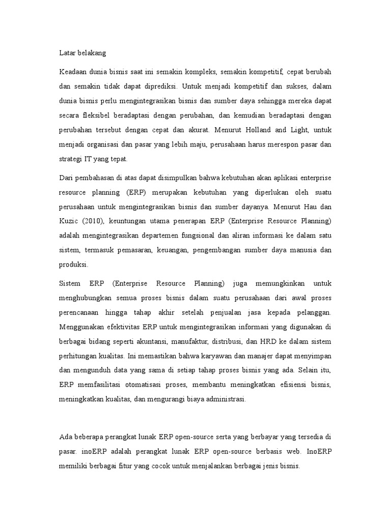 InoERP Service Dan Support | PDF